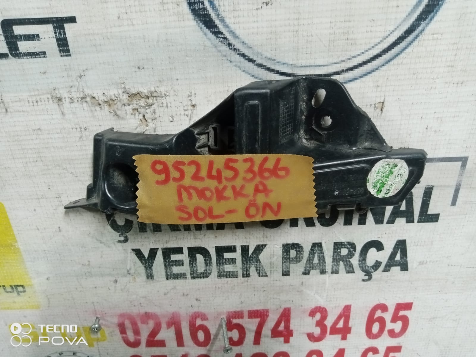OPEL MOKKA SOL ÖN TAMPON BRAKETİ 95245366 ÇIKMA SÖKME YEDEK PARÇA ...